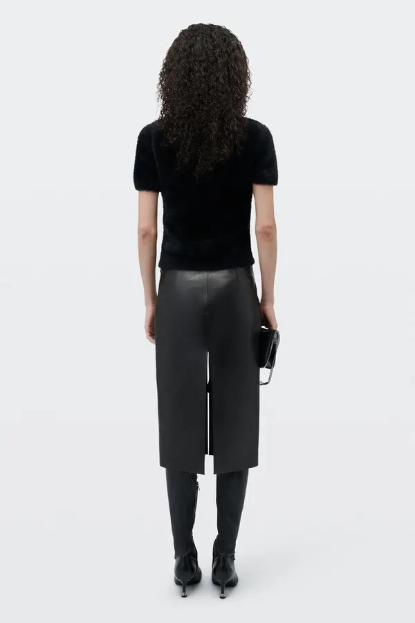 Alexander Wang Textured Chenille Crewneck Pullover