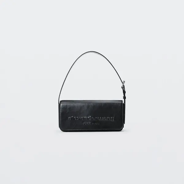 Alexander Wang Punch Flap Shoulder Bag - Black