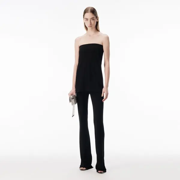Alexander Wang Strapless Corset Jumpsuit - Black