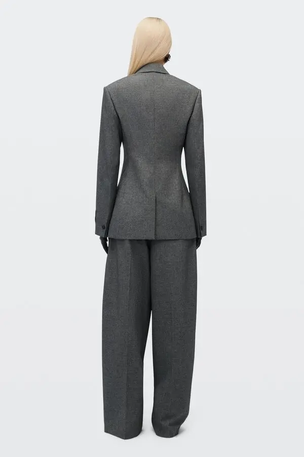 Alexander Wang Tweed Button-detail Blazer