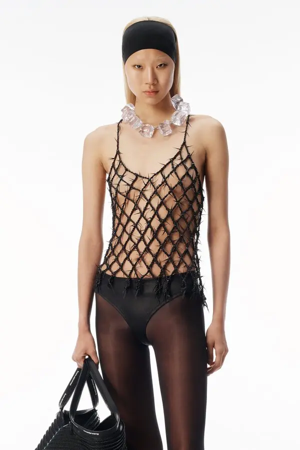 Alexander Wang Barbed Leather Tank