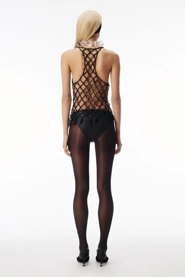 Alexander Wang Barbed Leather Tank