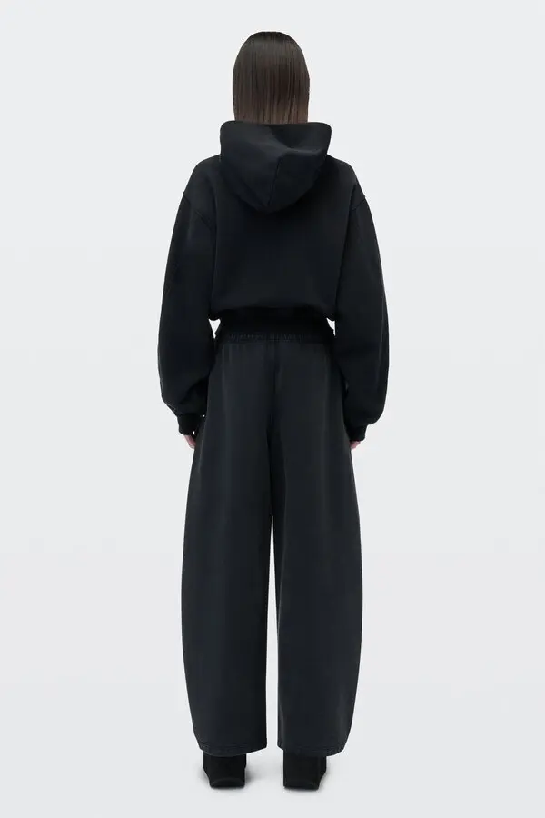 Alexander Wang Logo Print Zip-up Hoodie