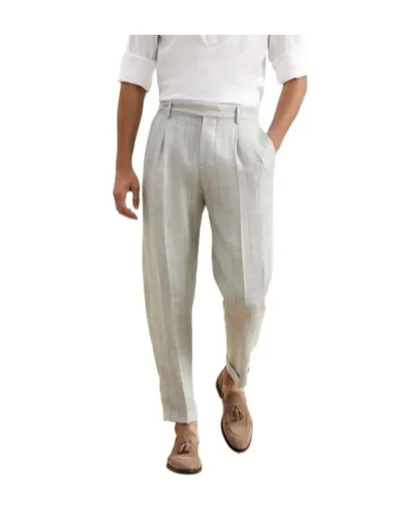 Brunello Cucinelli Cropped Tailored Trousers - Gray
