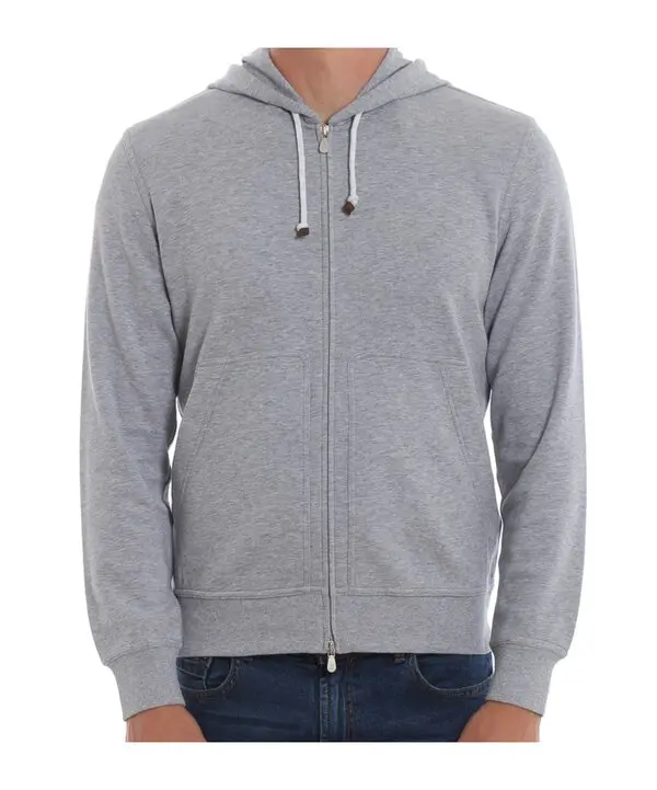Brunello Cucinelli Zipped Drawstring Hoodie