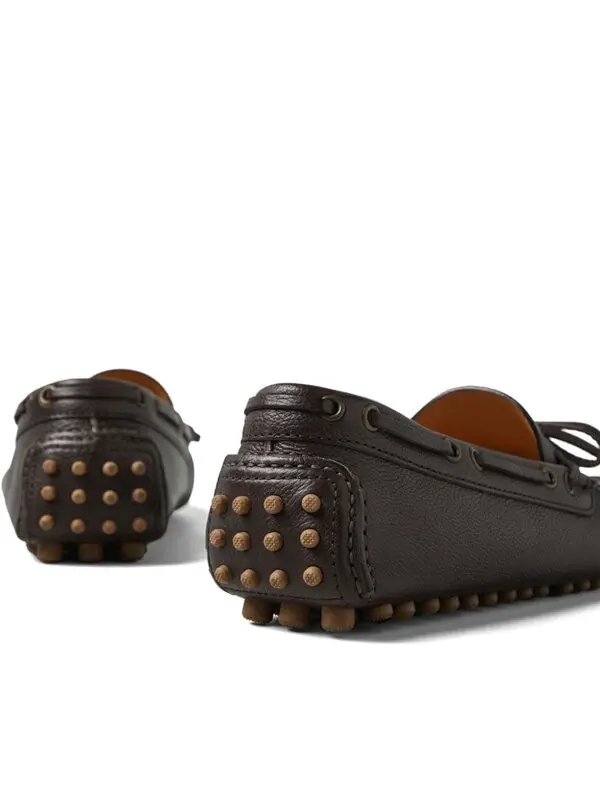 Brunello Cucinelli Driver Leather Loafers