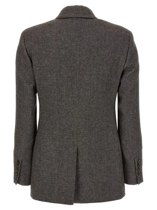 Brunello Cucinelli Double-breasted Tweed Blazer