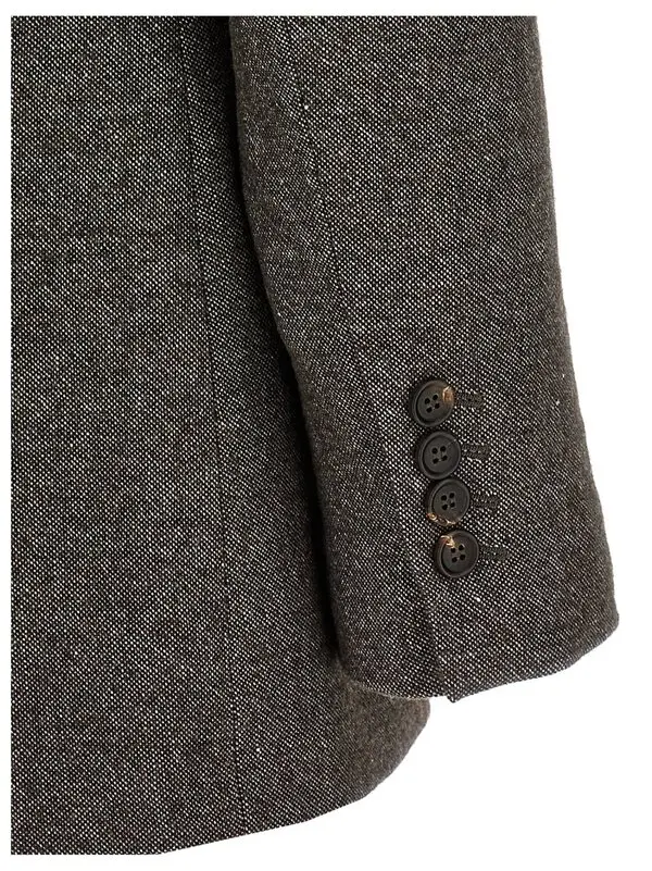 Brunello Cucinelli Double-breasted Tweed Blazer
