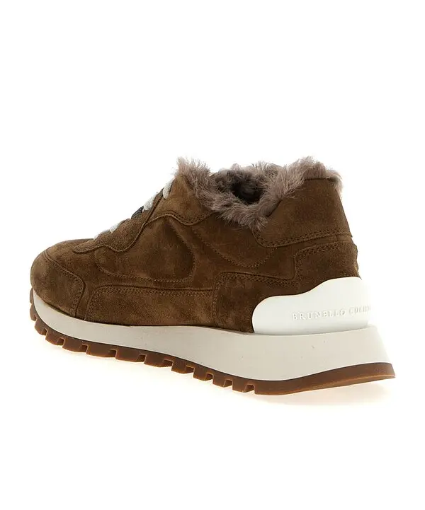 Brunello Cucinelli Suede Lace-up Sneakers