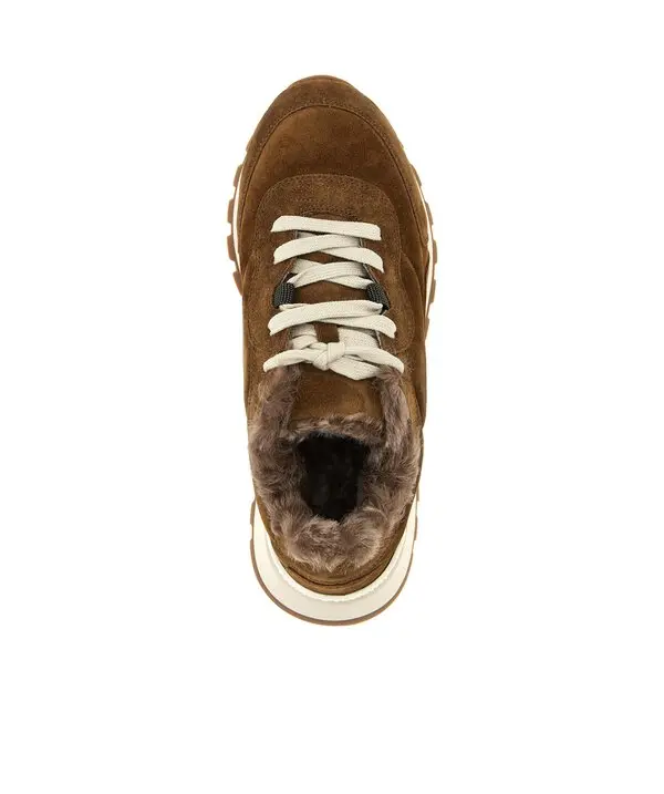 Brunello Cucinelli Suede Lace-up Sneakers
