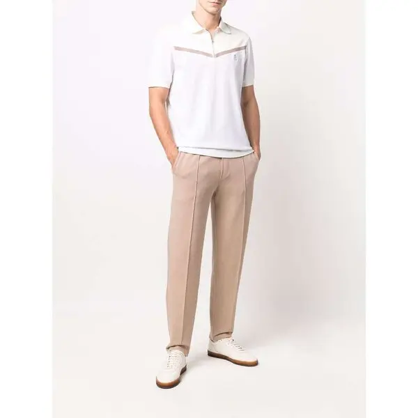 Brunello Cucinelli Embroidered-logo Polo Shirt