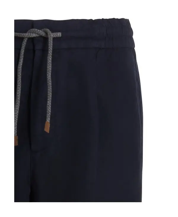 Brunello Cucinelli Drawstring Tapered Trousers