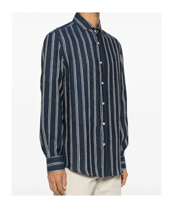 Brunello Cucinelli Stripe Detailed Button-up Shirt