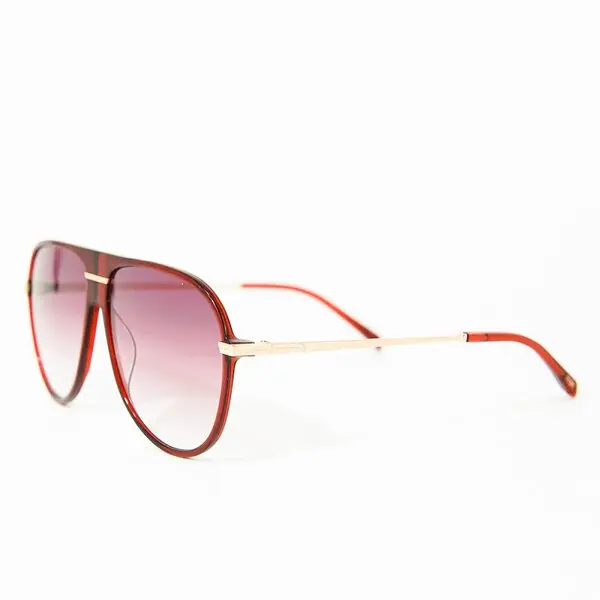 Maje Aviator Logo Sunglasses