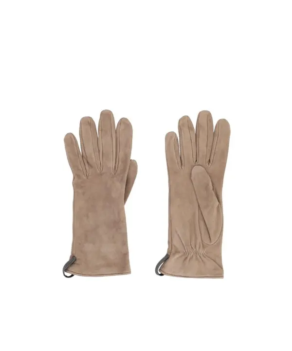 Brunello Cucinelli Monili Embellished Gloves - Nude