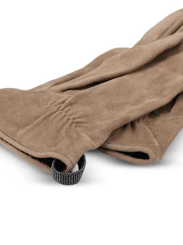 Brunello Cucinelli Monili Embellished Gloves