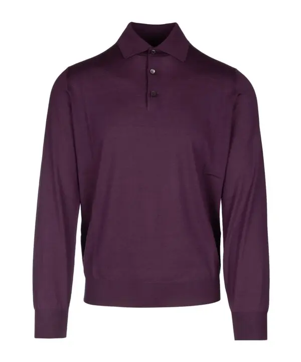 Brunello Cucinelli Wool-blend Polo Shirt - Red