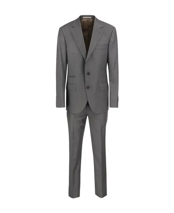 Brunello Cucinelli Single-breasted Suit - Gray
