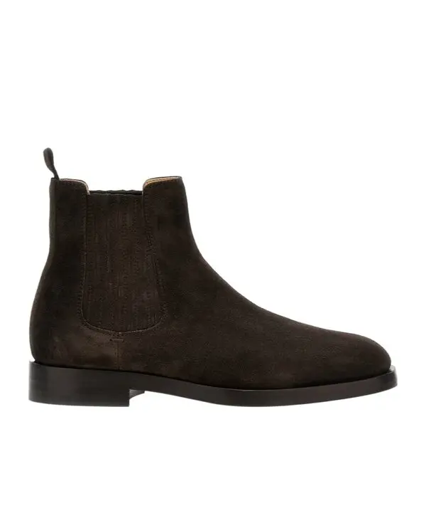 Brunello Cucinelli Slip-on Chelsea Boots - Rust Brown