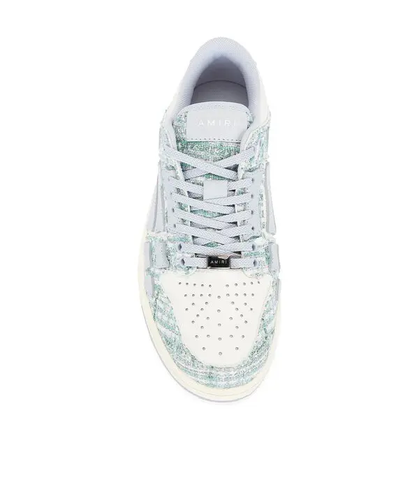 Amiri Round Toe Lace Up Casual Sneakers