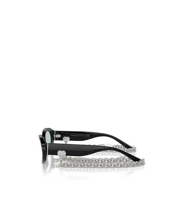TIFFANY  CO. Tiffany & Co. Oval Frame Sunglasses With Chain Detail
