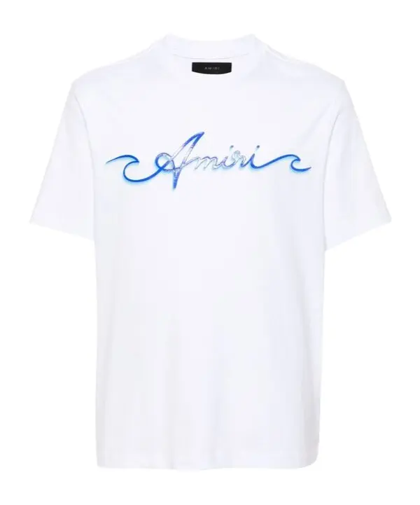 Amiri Logo-print Cotton T-shirt - White