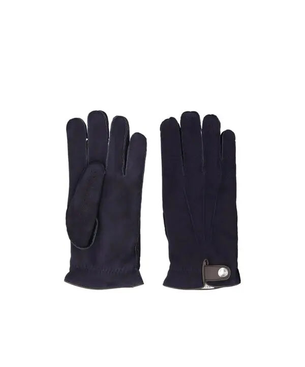 Brunello Cucinelli Perforated Leather Gloves - Black