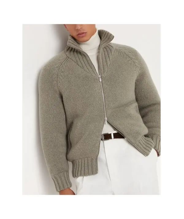 Brunello Cucinelli Roll Neck Knitted Cardigan