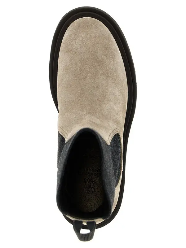 Brunello Cucinelli Round Toe Chelsea Boots