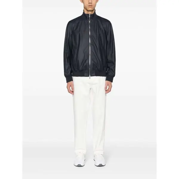 Brunello Cucinelli Zip-up Leather Bomber Jacket