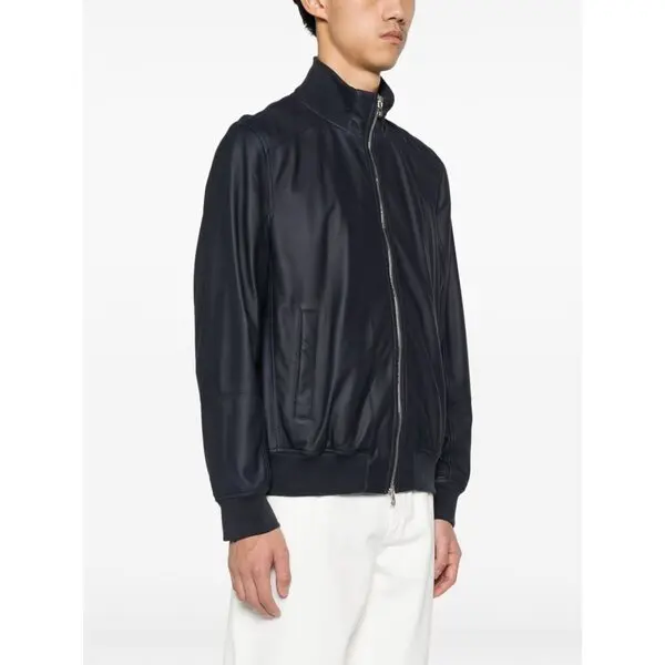 Brunello Cucinelli Zip-up Leather Bomber Jacket