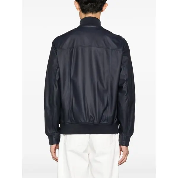 Brunello Cucinelli Zip-up Leather Bomber Jacket