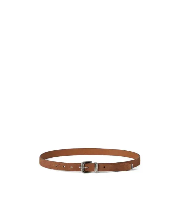 Brunello Cucinelli Buckle-fastening Suede Belt