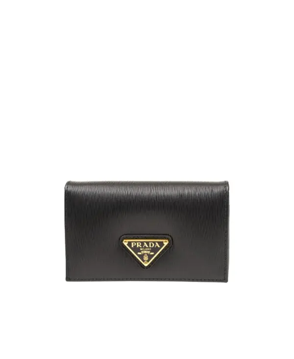 Prada Logo Wallet - Black