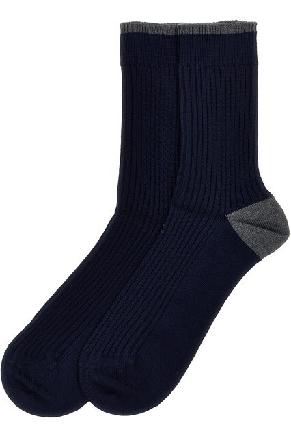 Brunello Cucinelli Ribbed Crew Socks