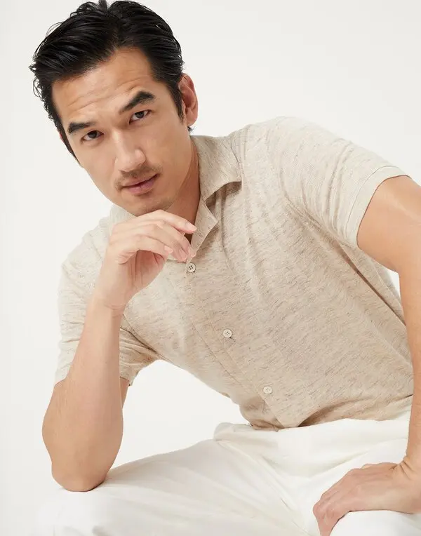 Brunello Cucinelli Short-sleeved Button-up Shirt
