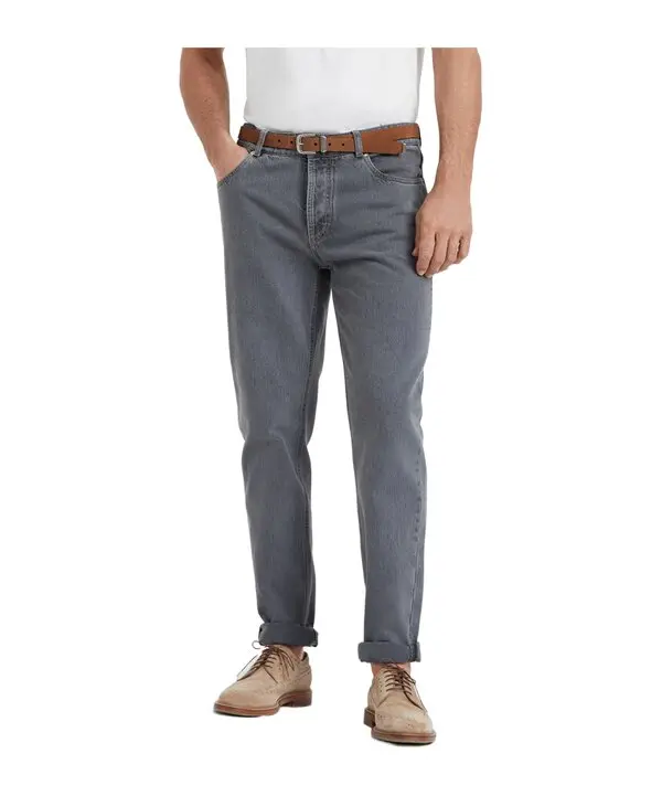 Brunello Cucinelli Logo-patch Straight-leg Jeans