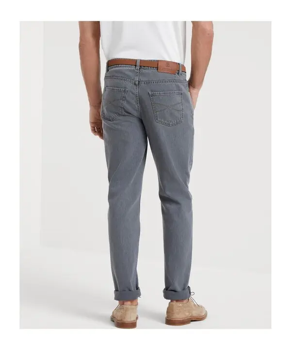 Brunello Cucinelli Logo-patch Straight-leg Jeans