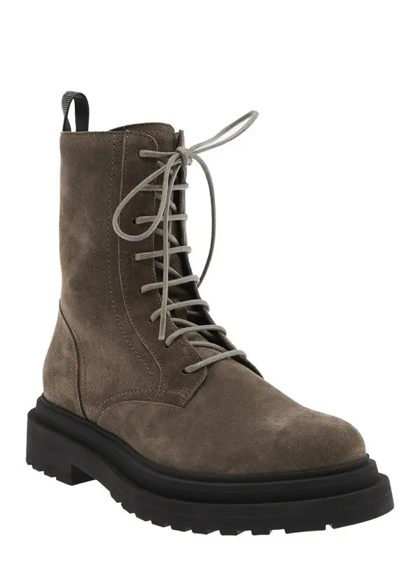 Brunello Cucinelli Lace-up Ankle Boots