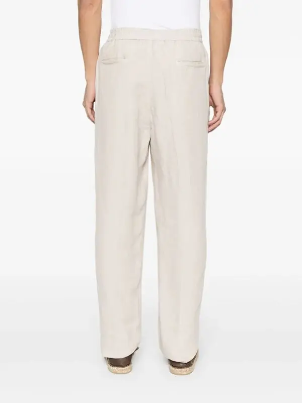 Brunello Cucinelli Pleated Linen Trousers