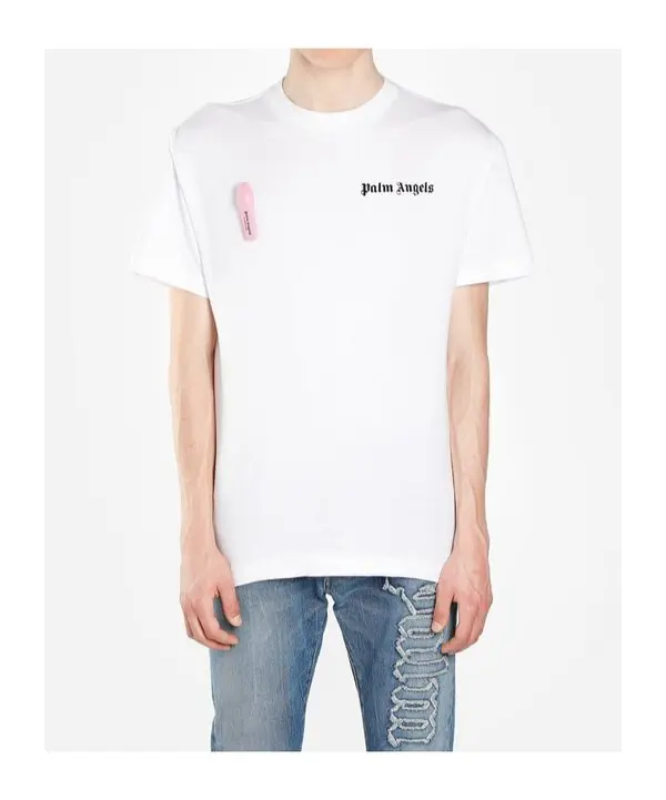 Palm Angels Security Alarm Appliqué T-shirt