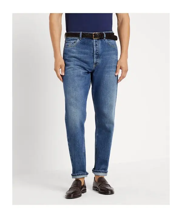 Brunello Cucinelli Mid-rise Tapered Leg Jeans