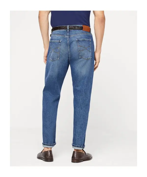 Brunello Cucinelli Mid-rise Tapered Leg Jeans