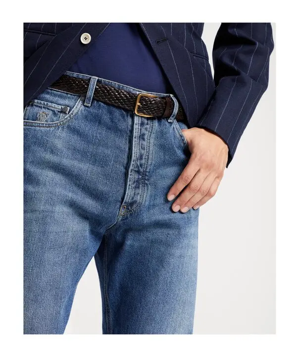 Brunello Cucinelli Mid-rise Tapered Leg Jeans