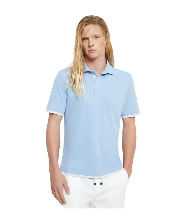 Brunello Cucinelli Layered-detail Polo Shirt