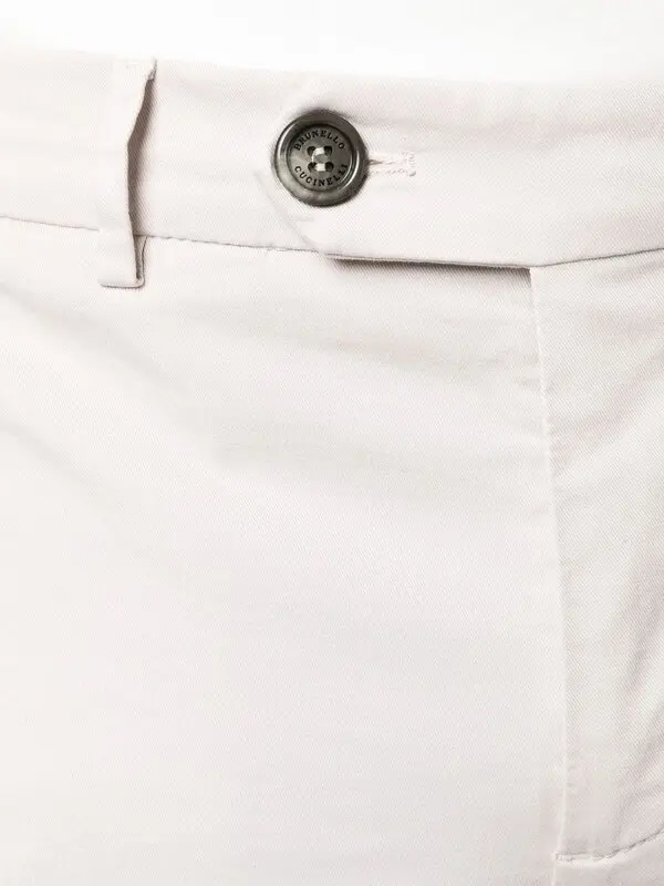 Brunello Cucinelli Cotton Tailored Trousers