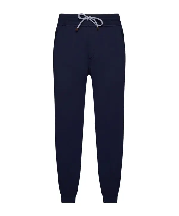 Brunello Cucinelli Tapered-leg Drawstring Track Trousers - Black