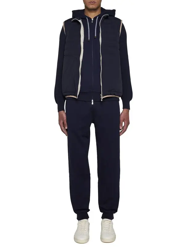 Brunello Cucinelli Tapered-leg Drawstring Track Trousers