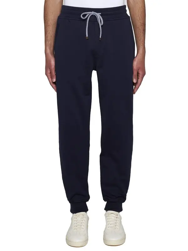 Brunello Cucinelli Tapered-leg Drawstring Track Trousers