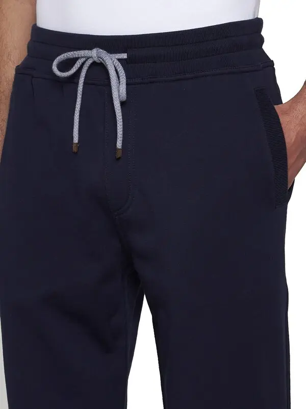 Brunello Cucinelli Tapered-leg Drawstring Track Trousers